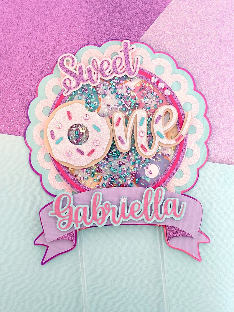 Sweet One Cake Topper Donut Cake Topper Sweet One Birthday - Etsy