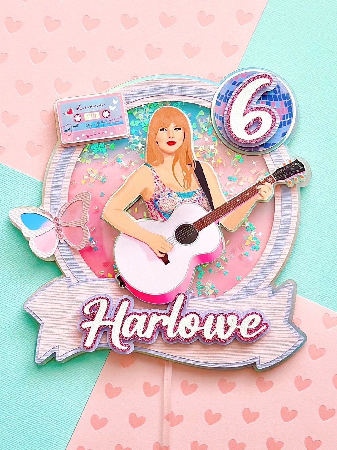 Eras Tour Birthday Party Cake Topper Swiftie Decoration Taylor Swift ...