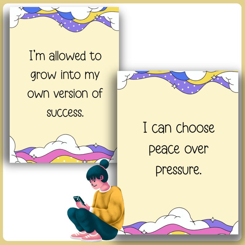 Positive Affirmation Cards for Teens, Daily Affirmations, Positive ...