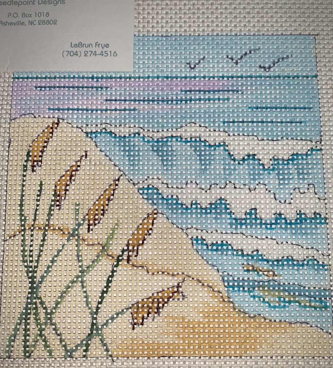 Wave Crest at the Beach by Julie Mar Needlepoint Designs Handpainted ...
