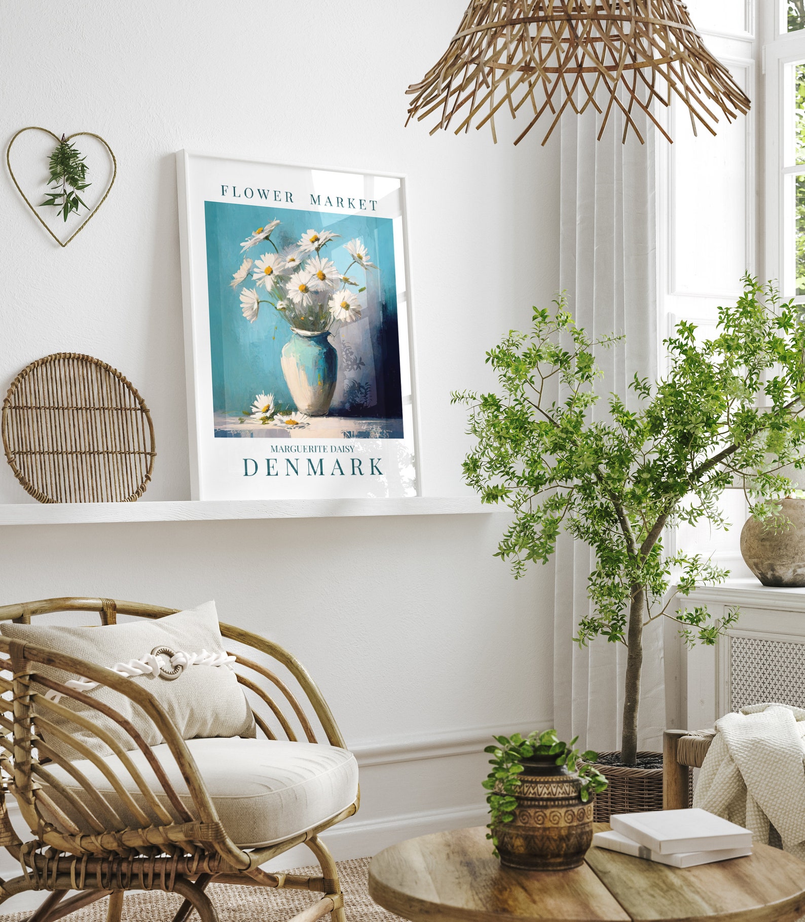 Denmark National Flower Poster, Flower Market Print, Printable Wall Art ...