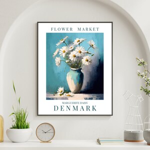 Denmark National Flower Poster, Flower Market Print, Printable Wall Art ...