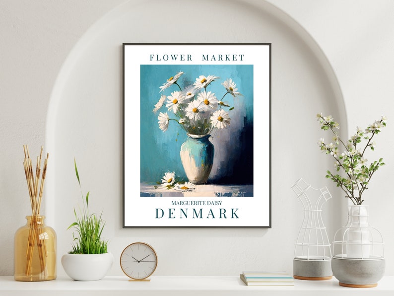 Denmark National Flower Poster, Flower Market Print, Printable Wall Art ...