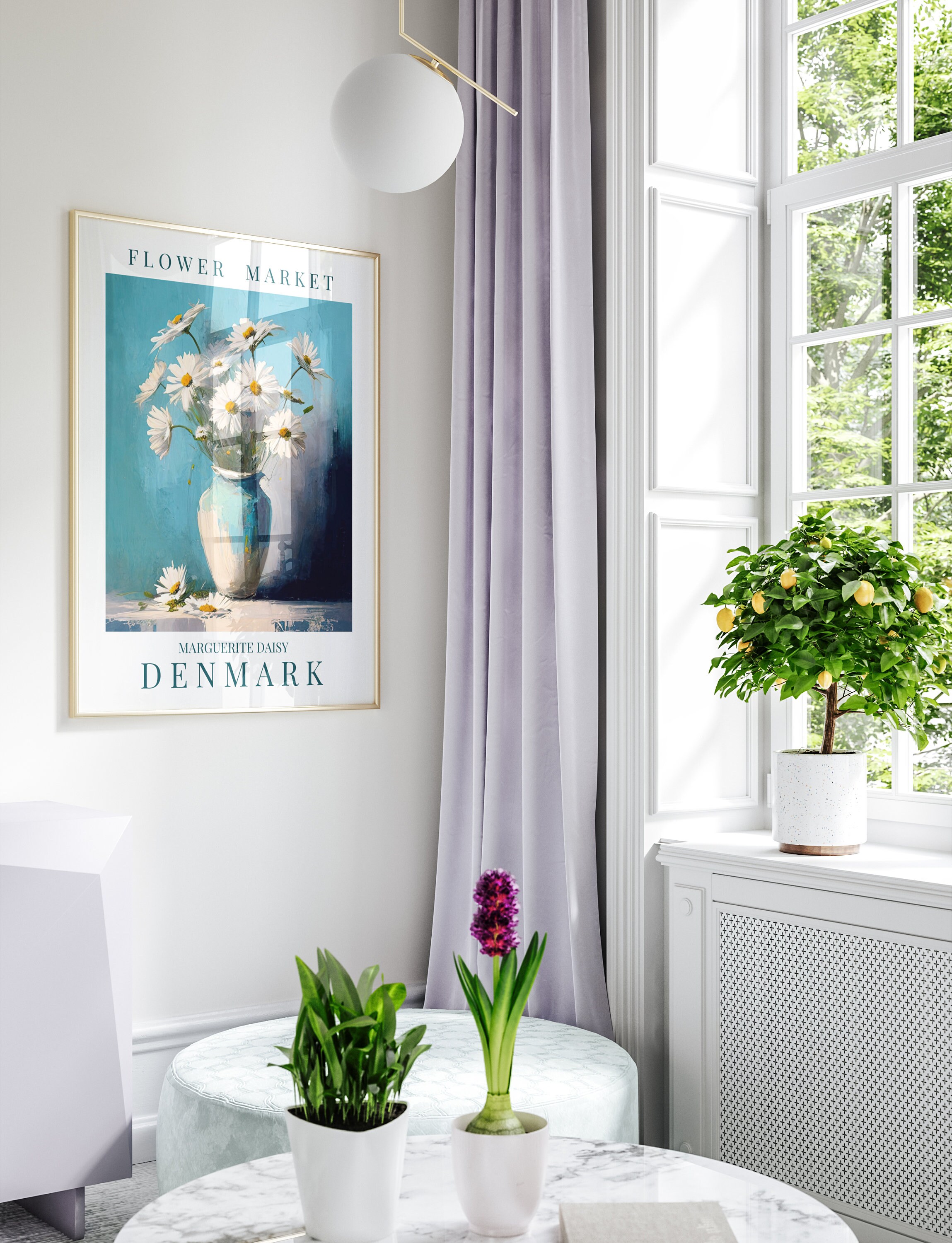 Denmark National Flower Poster, Flower Market Print, Printable Wall Art ...