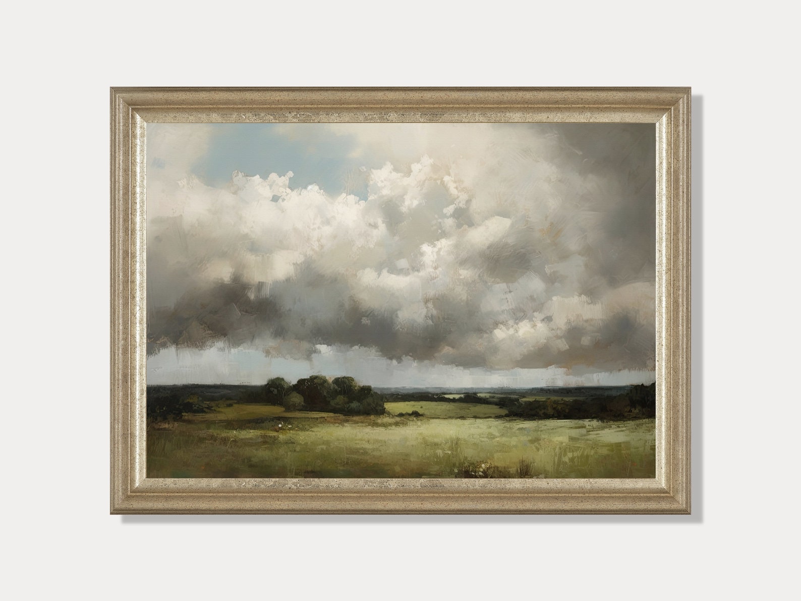 Rustic Landscape Country Farmhouse Print, Warm Tone Print, Vintage ...