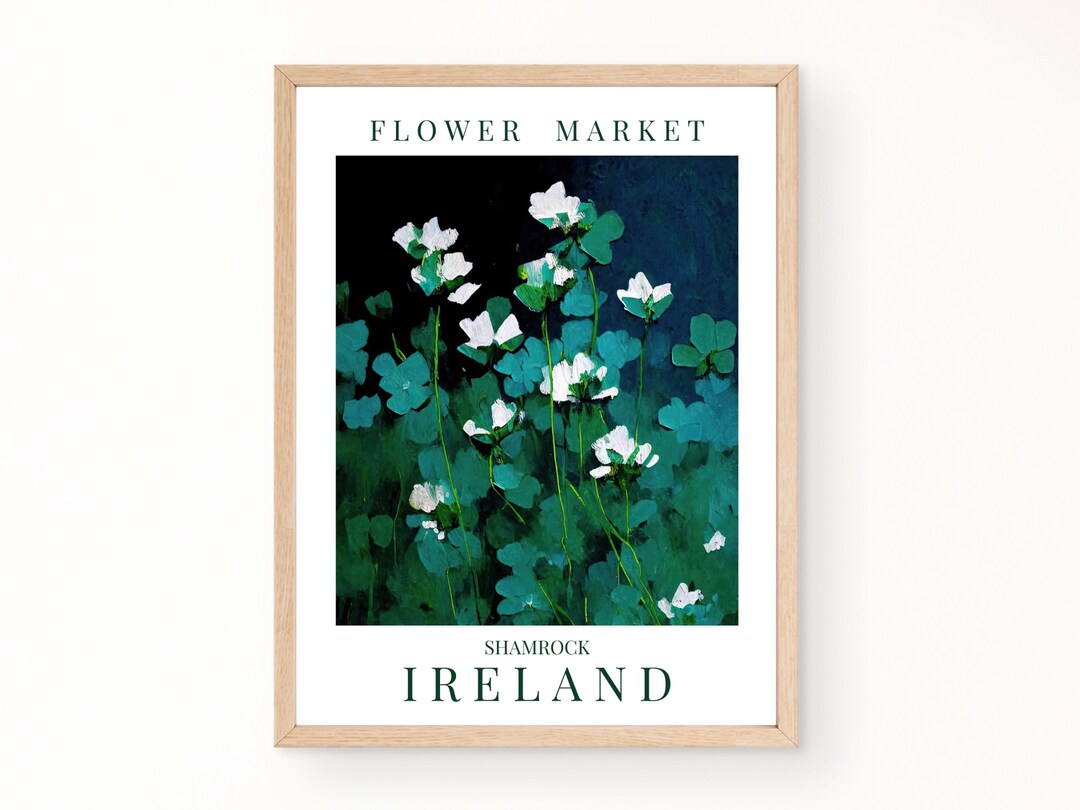 Ireland National Flower Poster, Flower Market Print, Printable Wall Art ...