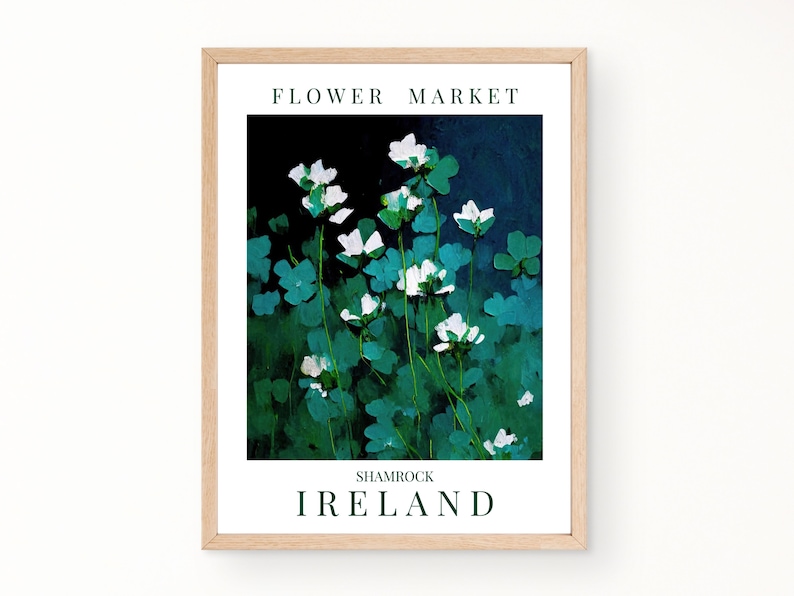 Ireland National Flower Poster, Flower Market Print, Printable Wall Art ...