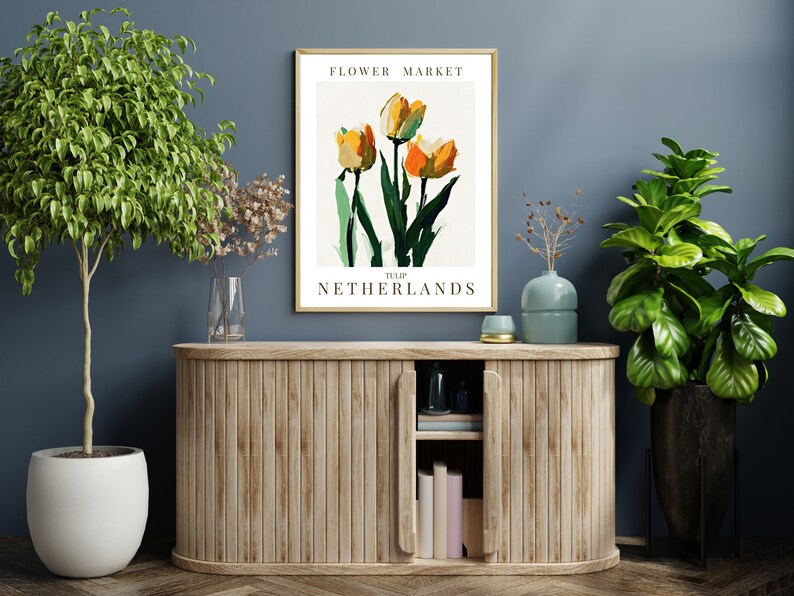 Netherlands National Flower Poster Flower Market Print - Etsy