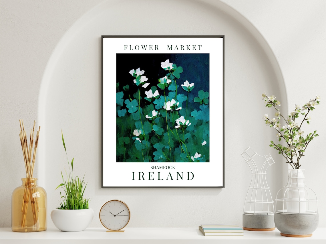 Ireland National Flower Poster, Flower Market Print, Printable Wall Art ...