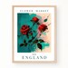 England National Flower Poster, Flower Market Print, Printable Wall Art ...