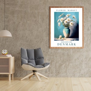 Denmark National Flower Poster Flower Market Print Printable - Etsy