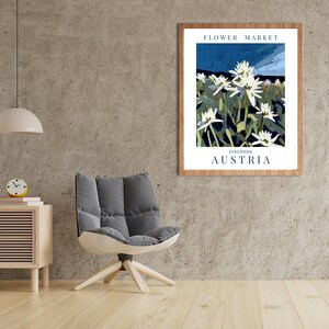 Austria National Flower Poster Flower Market Print Printable - Etsy