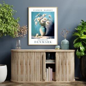 Denmark National Flower Poster Flower Market Print Printable - Etsy