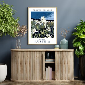 Austria National Flower Poster Flower Market Print Printable - Etsy