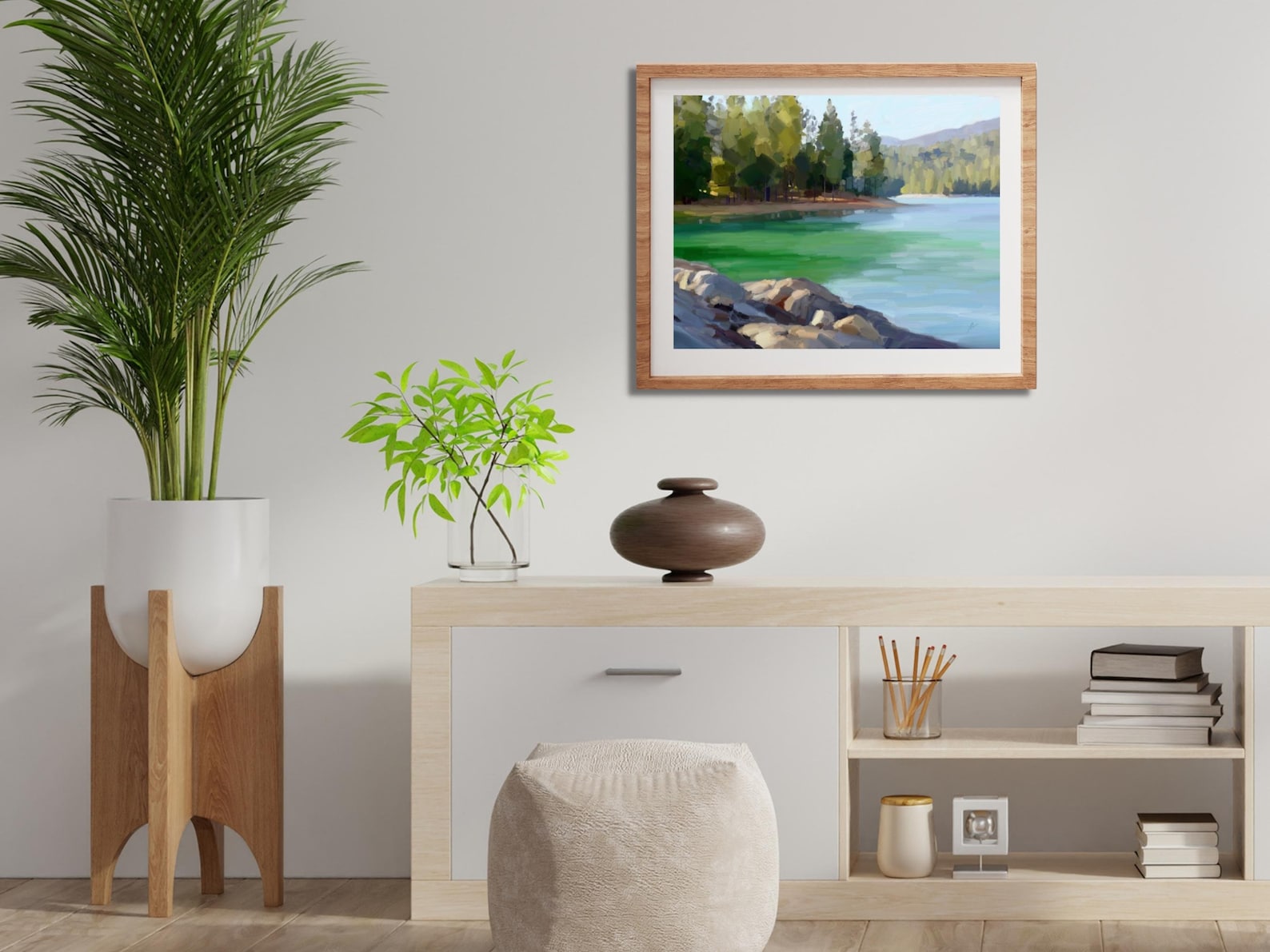 Lakeside Printable Wall Art, Scenic Lake Wall Art, Landscape Wall Art ...