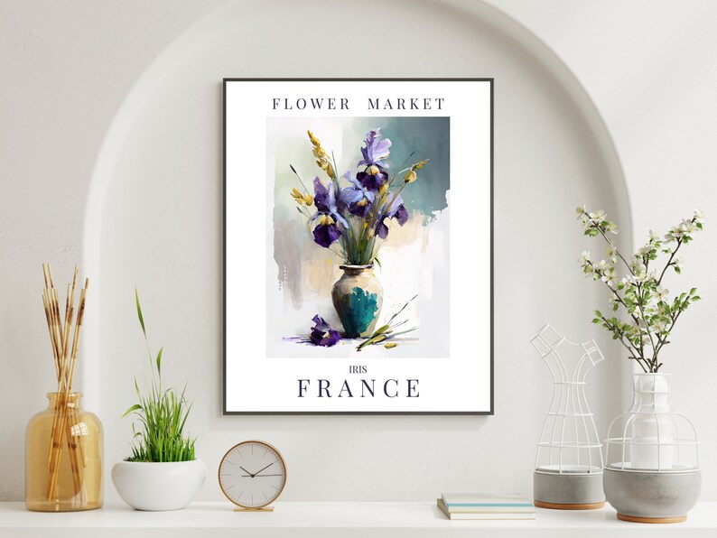 France National Flower Poster Flower Market Print Printable - Etsy