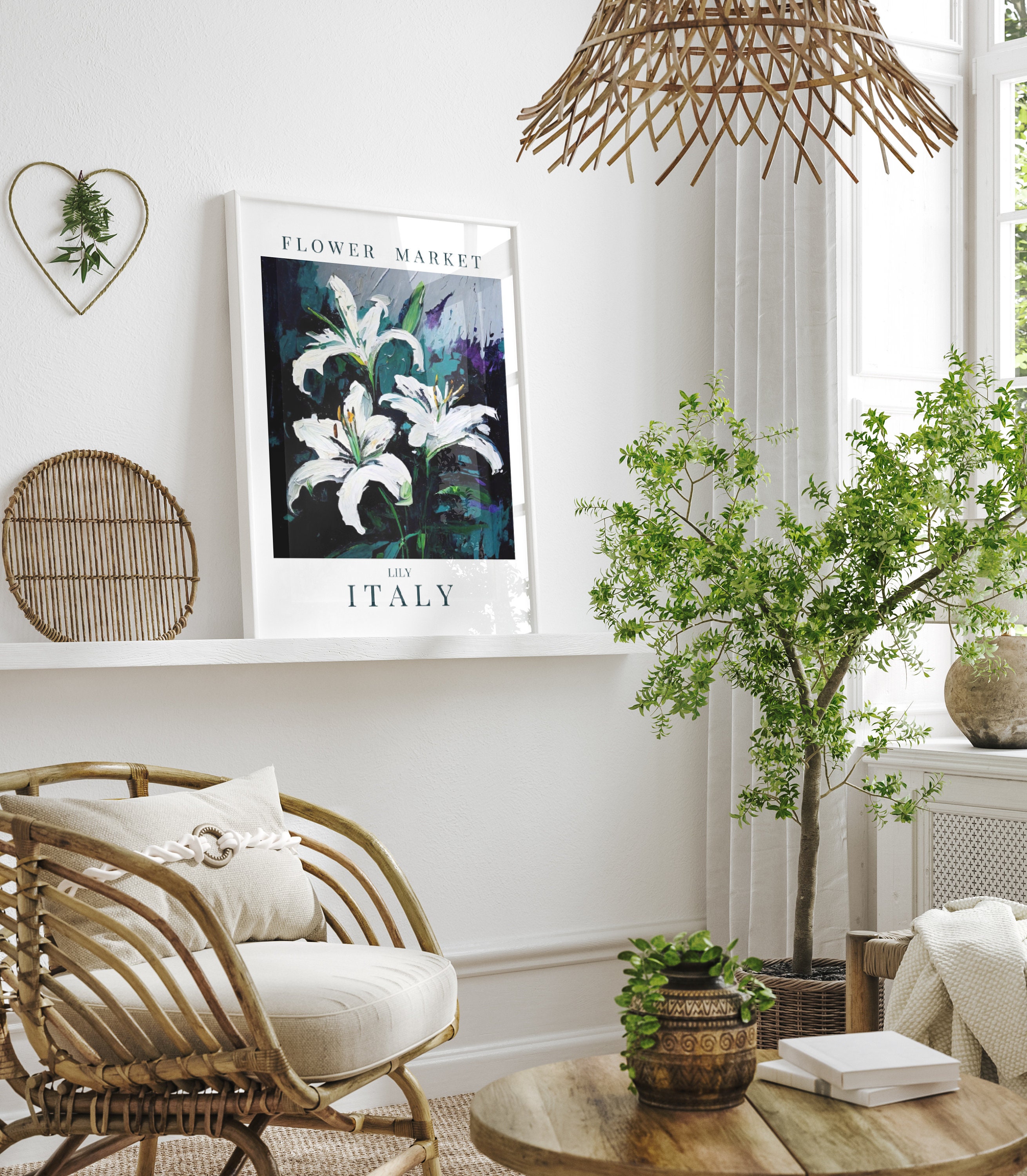 Italy National Flower Poster, Flower Market Print, Printable Wall Art ...