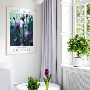 Germany National Flower Poster, Flower Market Print, Printable Wall Art ...