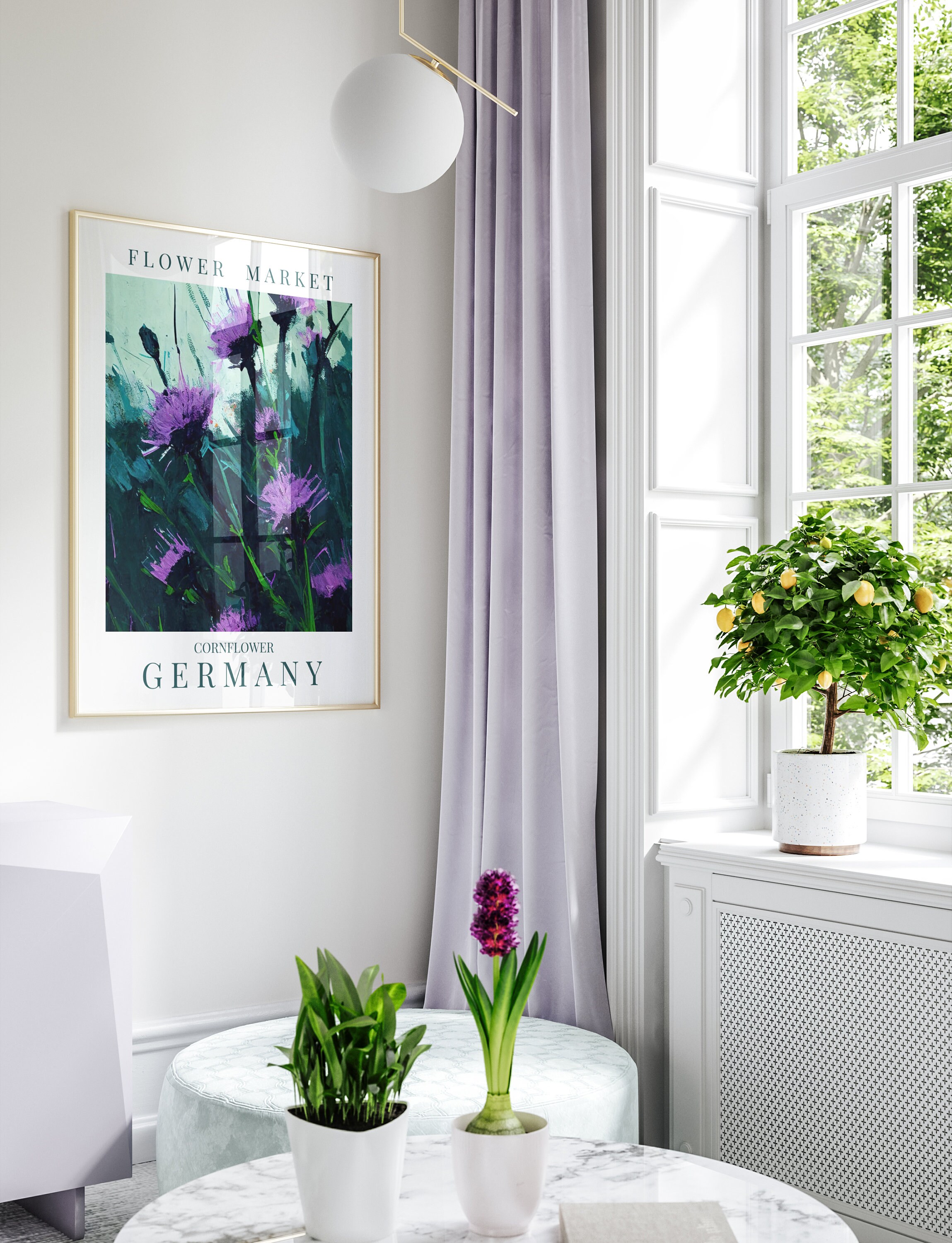 Germany National Flower Poster, Flower Market Print, Printable Wall Art ...