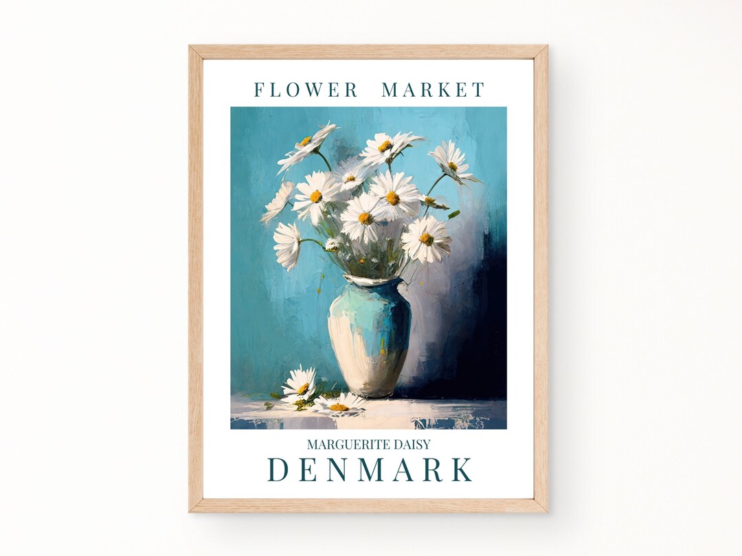 Denmark National Flower Poster, Flower Market Print, Printable Wall Art ...