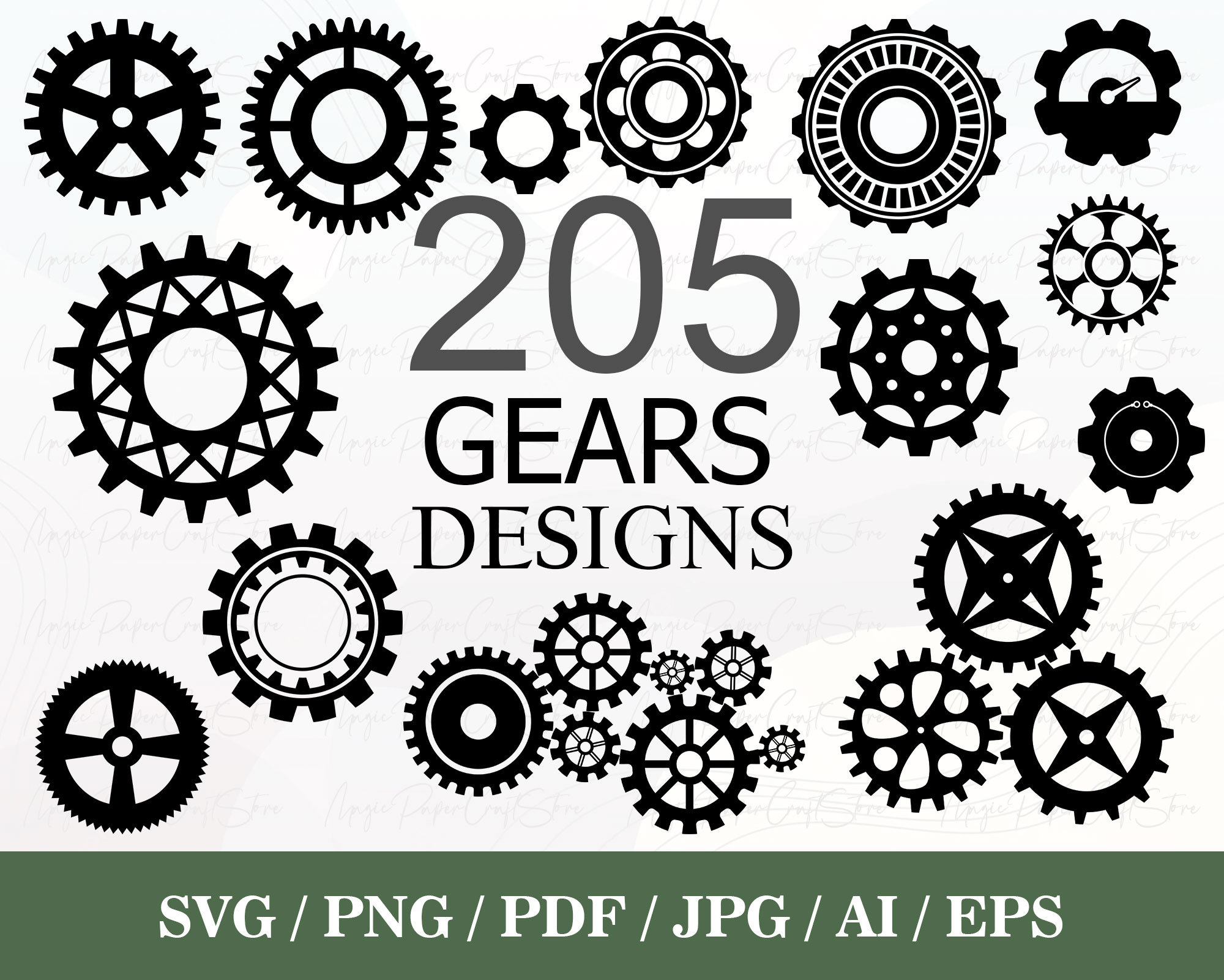 205 Gears SVG Bundle Cogs and Gears Svg Gears PNG Gears - Etsy Australia