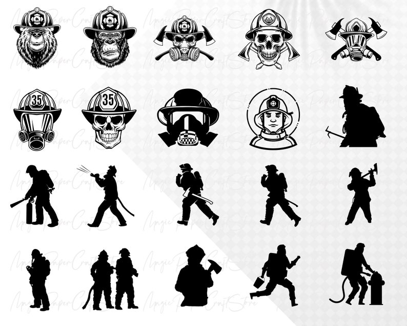 75 Firefighter SVG Bundle | Fireman SVG | Firefighter PNG | Firefighter ...