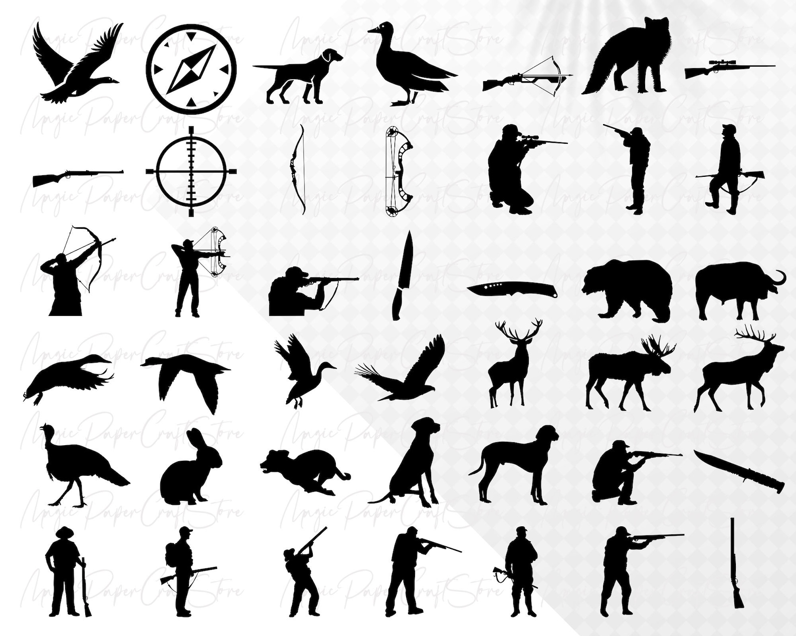 Hunting Svg Bundle | Hunting Season | Hunting Monogram | Hunter Svg ...