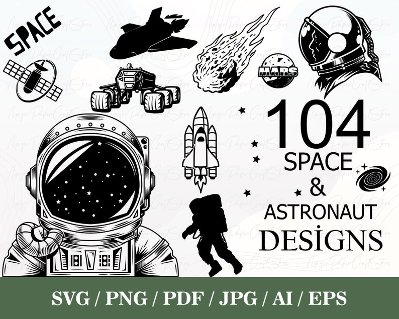 104 Space Svg Bundle Space Svg Astronaut Helmet Svg - Etsy