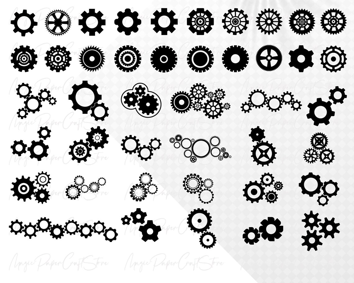 205 Gears SVG Bundle Cogs and Gears Svg Gears PNG Gears - Etsy Australia