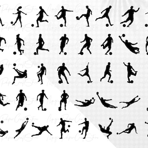 159 SOCCER SVG Bundle | Football Svg | Football Silhouette | Football ...