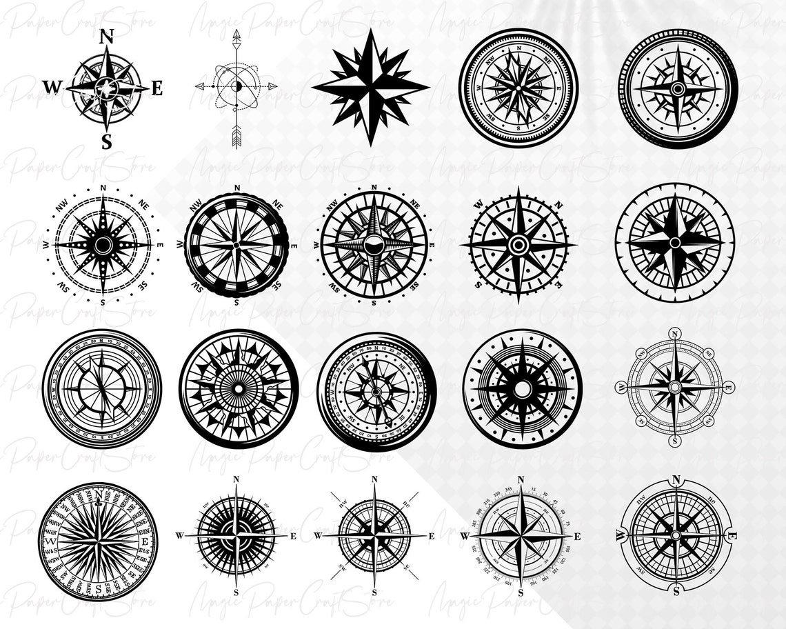 46 Compass SVG Bundle Compass Svg Nautical Compass Svg - Etsy