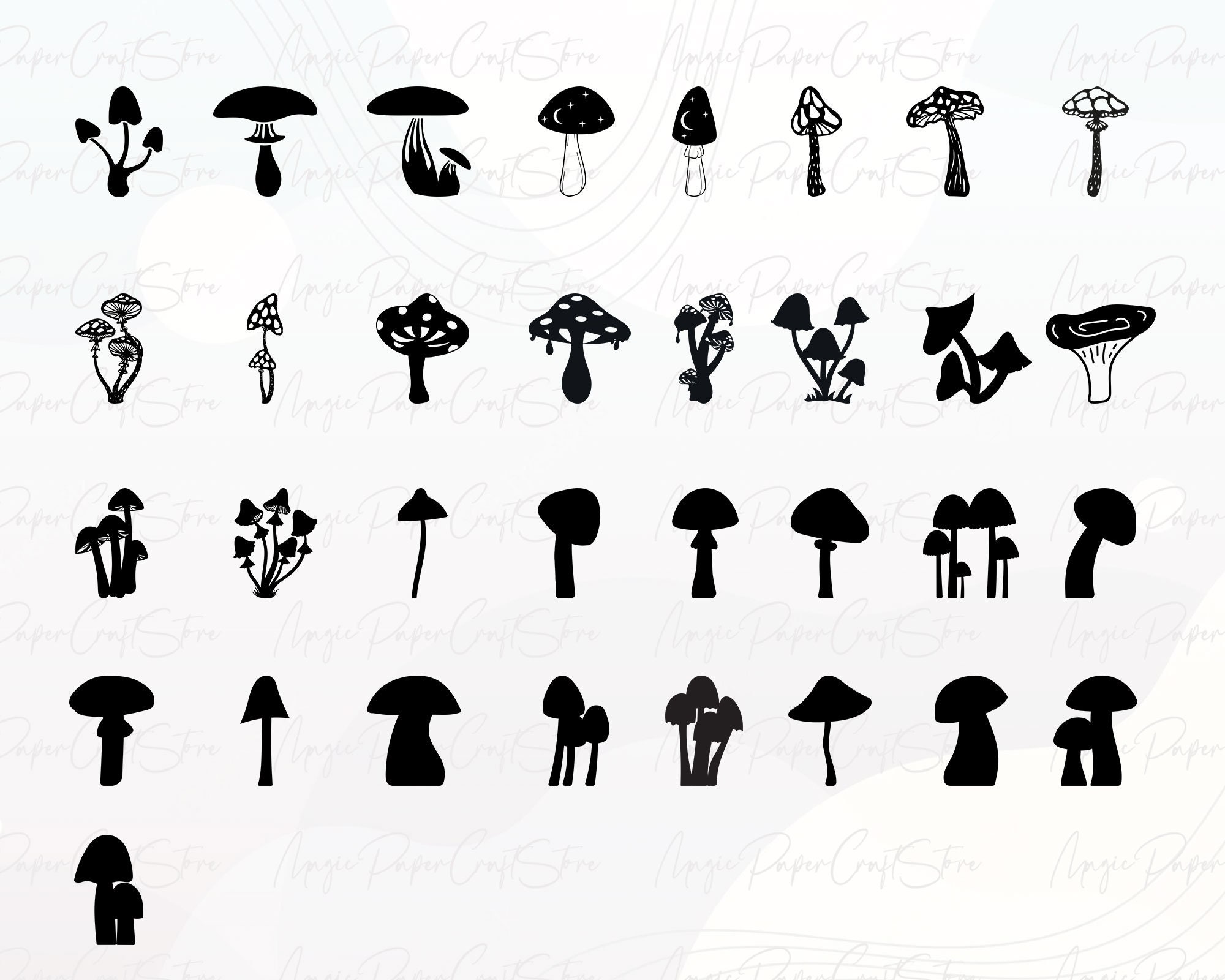 Mushroom Svg Bundle Mushrooms Svg Mushroom Clipart Floral - Etsy Australia