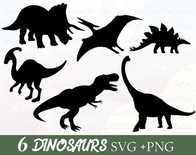 Dinasour Svg Bundle, Dinasour Svg, Dinosaur Clipart Png, Dinosaur ...