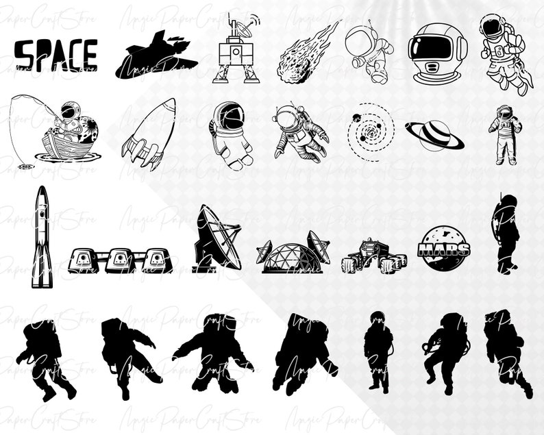 104 Space Svg Bundle Space Svg Astronaut Helmet Svg - Etsy