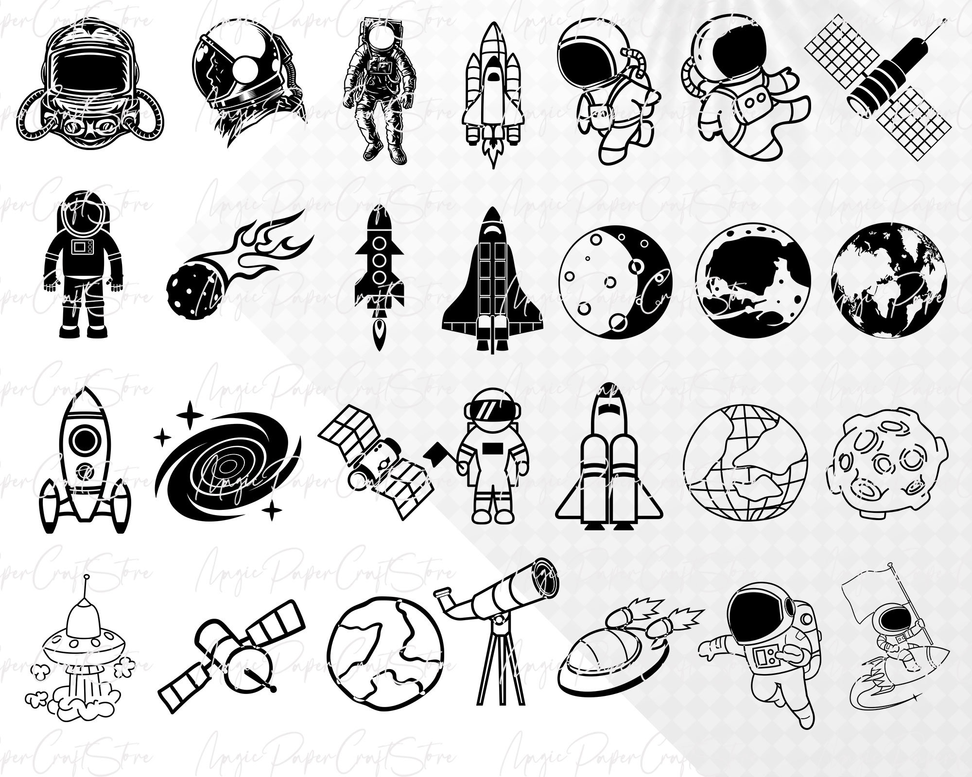 104 Space Svg Bundle Space Svg Astronaut Helmet Svg - Etsy Canada
