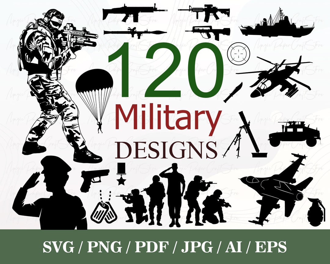 120 Military SVG Bundle | Soldier SVG | Army Svg | Military Svg ...