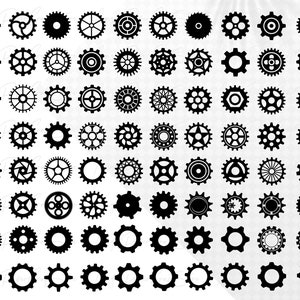 205 Gears SVG Bundle | Cogs and Gears Svg | Gears PNG | Gears Clipart ...