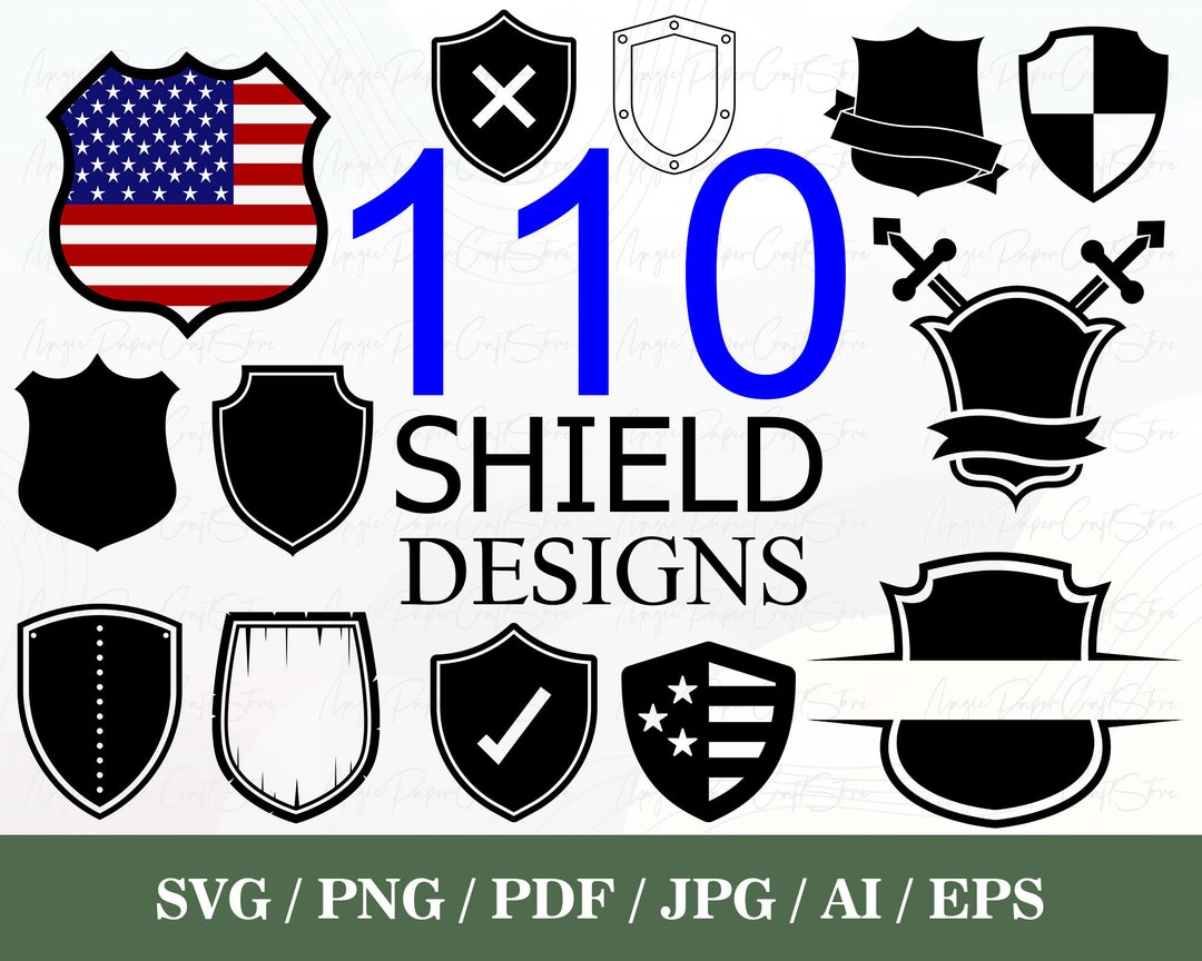 Shield SVG Bundle, Shield PNG Bundle, Shield Png, Shield Eps, Badge Svg ...
