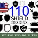 Shield SVG Bundle, Shield PNG Bundle, Shield Png, Shield Eps, Badge Svg ...