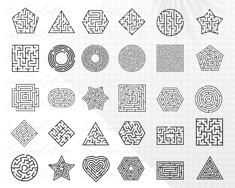 83 Labyrinth SVG Bundle Labyrinth Png Maze Svg Maze Png - Etsy