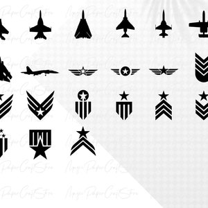 Fighter Jet SVG Bundle | Fighter Planes SVG Download | Military Planes ...