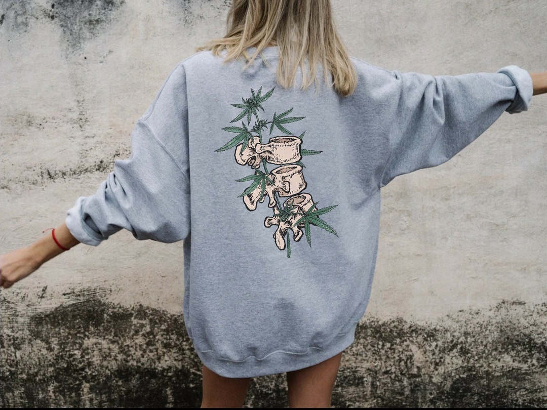 Weed Sweatshirt Cannabis Shirt Marijuana Skeleton Skeleton - Etsy