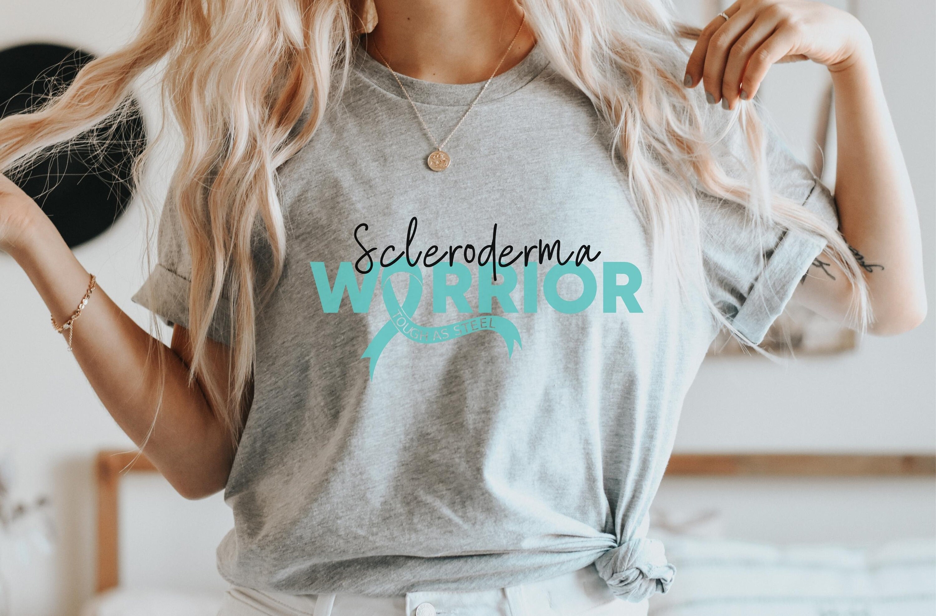 Scleroderma Awareness Shirt, Scleroderma Warrior Shirt, Tough as Nails ...