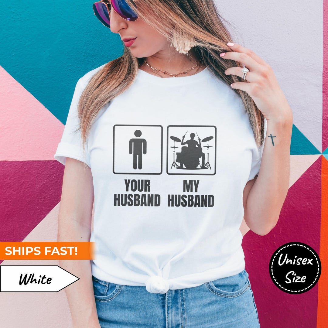 Funny Music Shirt for Dummer's Wife • Concert T-shirt • Rock N Roll ...