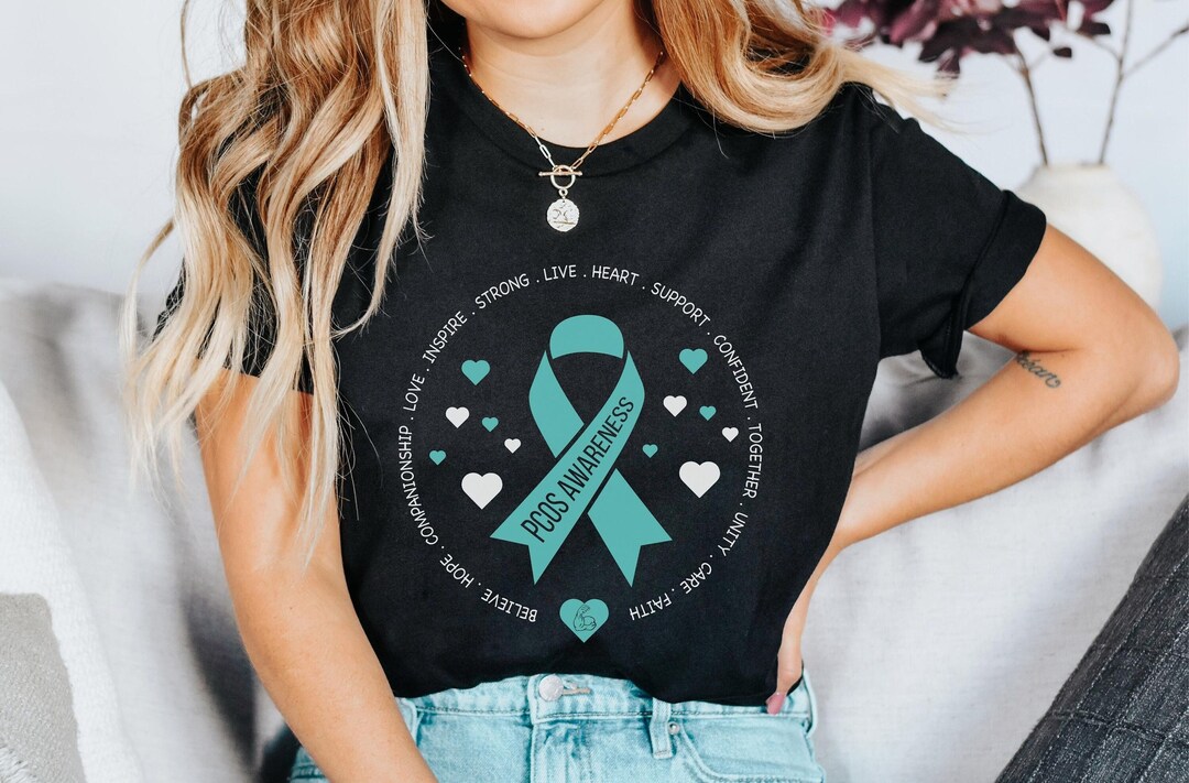 PCOS Awareness Shirt, PCOS Warrior Shirt, Awareness Shirt, PCOS Strong ...