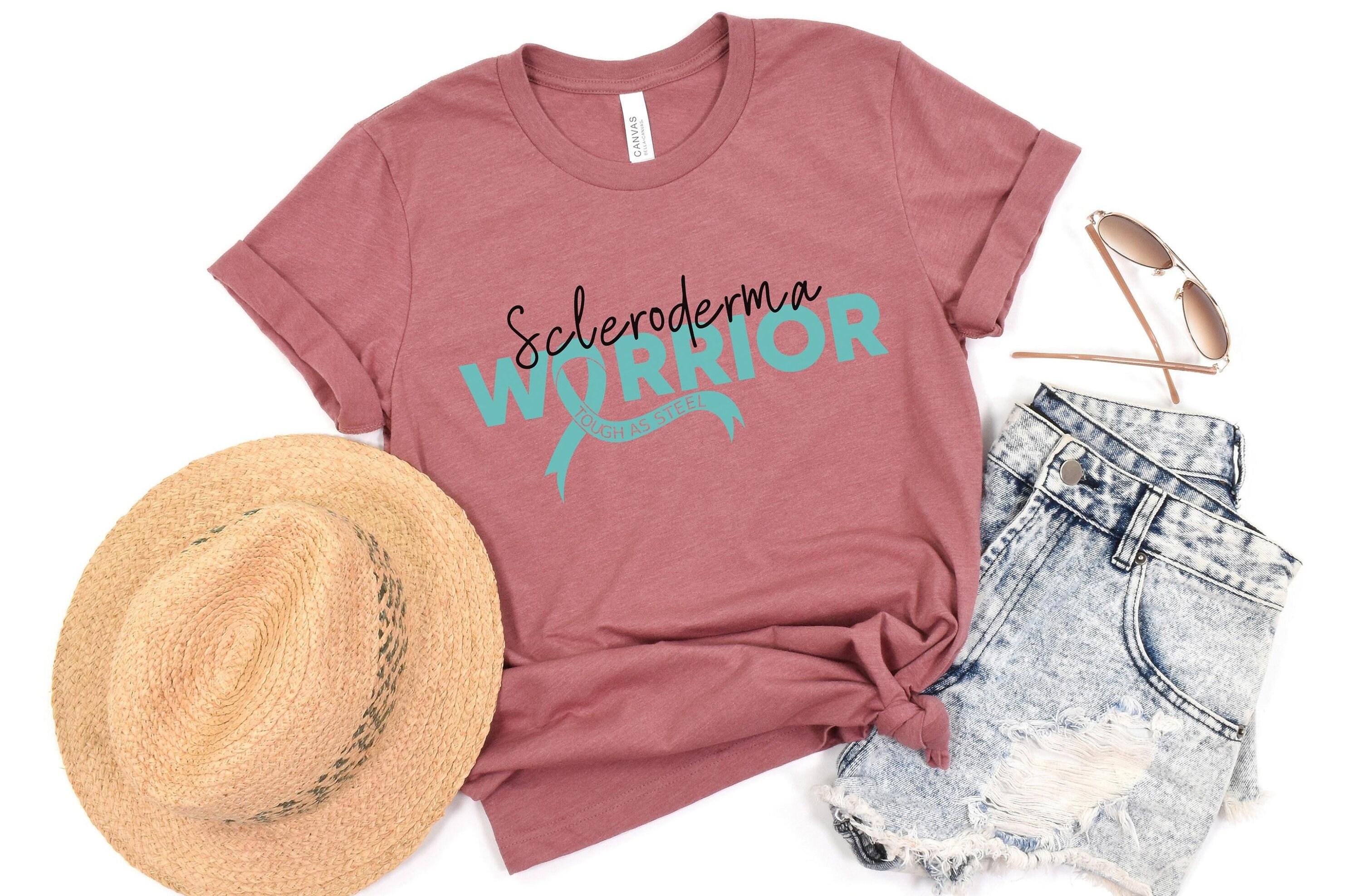 Scleroderma Awareness Shirt, Scleroderma Warrior Shirt, Tough as Nails ...