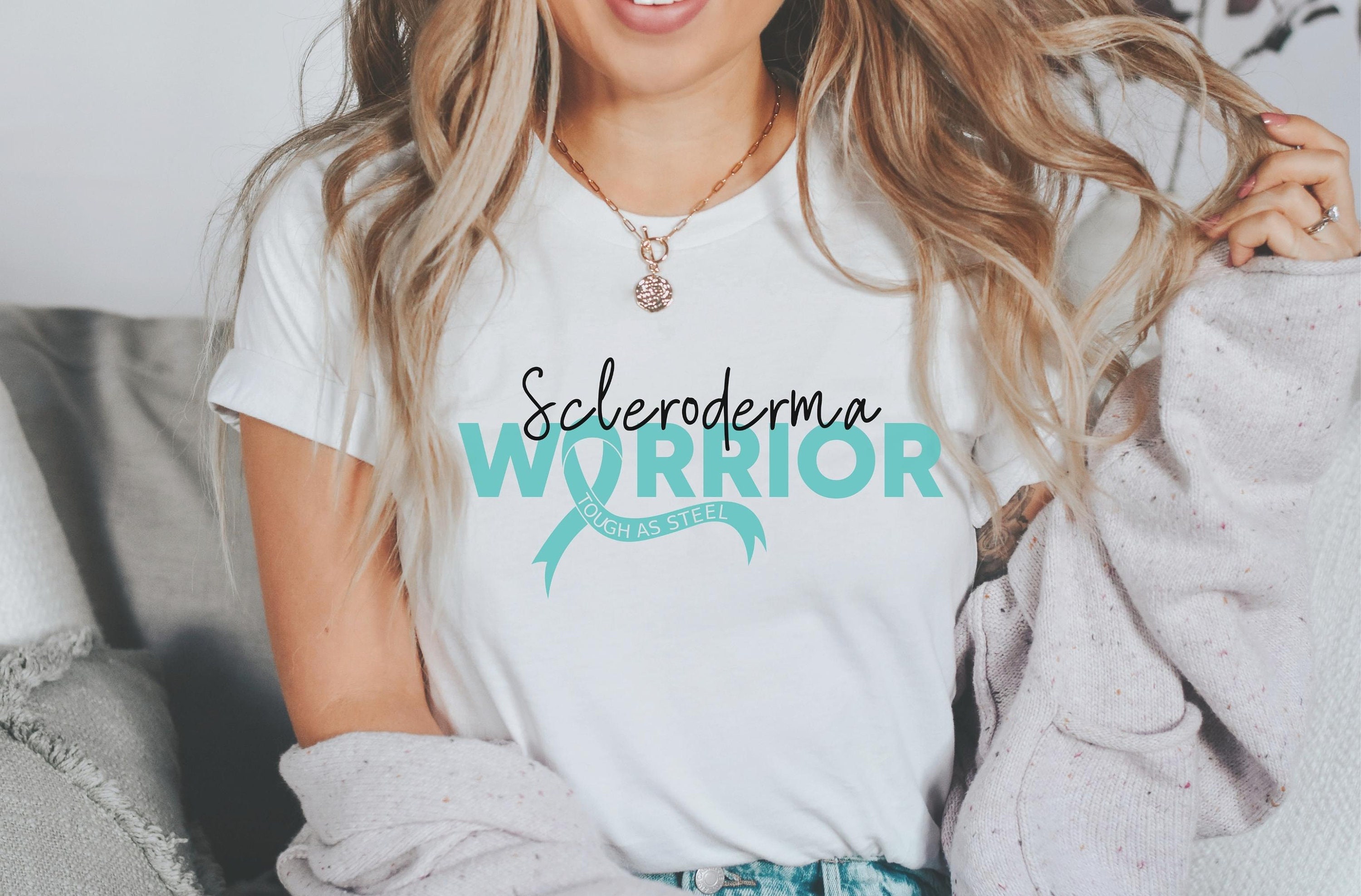 Scleroderma Awareness Shirt, Scleroderma Warrior Shirt, Tough as Nails ...