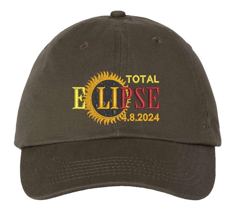 Total Solar Eclipse 4.8.2024 Baseball Cap, Solar Eclipse Hat, Celestial ...