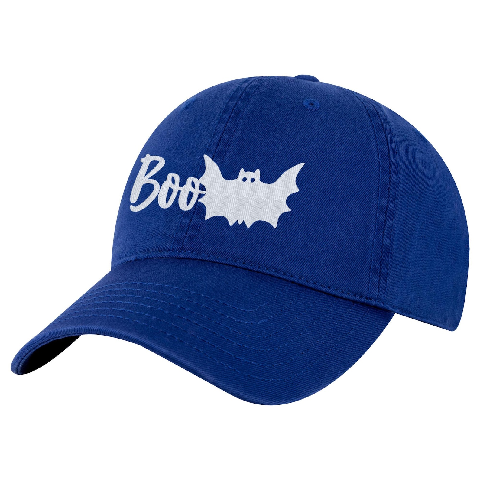 Halloween BOO Hat - Embroidered "boo" With Bat Ghost Baseball Cap - Etsy