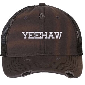 Yeehaw Distressed Trucker Hat, Urban Country Fashion Snapback Cap - Etsy